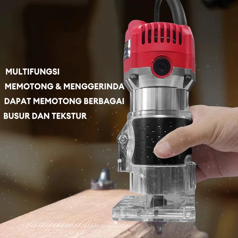 Jual IOP REAIM Mesin Router Profil Kayu 550W Wood Trimmer 1/4" 6 MM ...