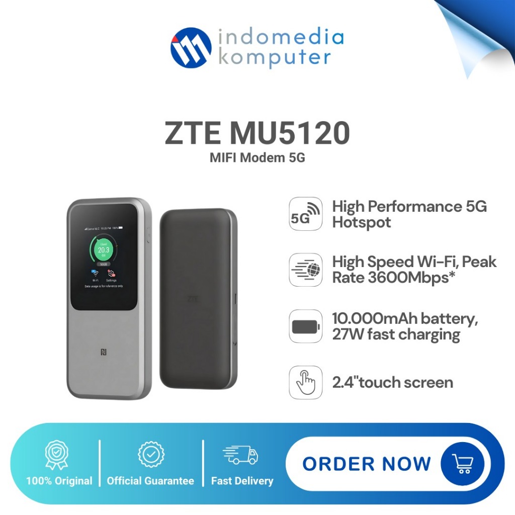 Jual Modem MIFI 5G ZTE MU5120 MIFI Modem ZTE 5G MU5120 Modem MU5120 ZTE ...