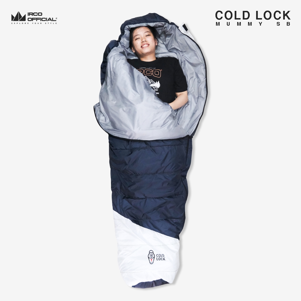 Jual IRCO Cold Lock Sleeping Bag Camping Model Mummy Tebal Inner Dacron ...