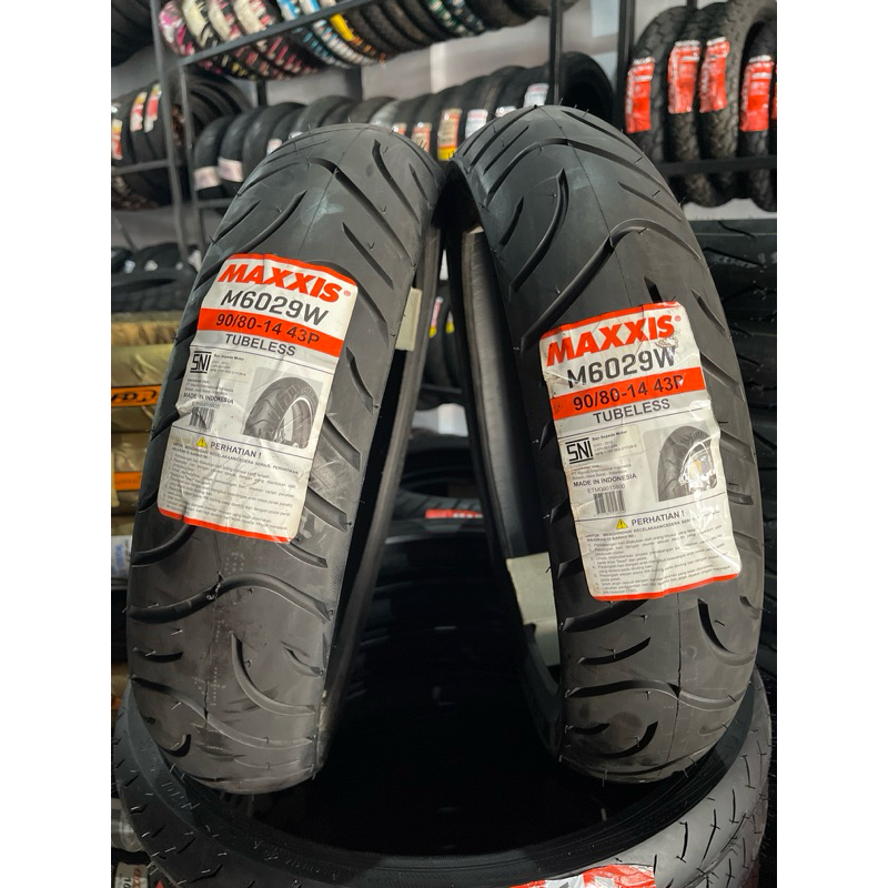 Jual maxxis m6029 90/80-14 medium compound harian tubeles | Shopee ...