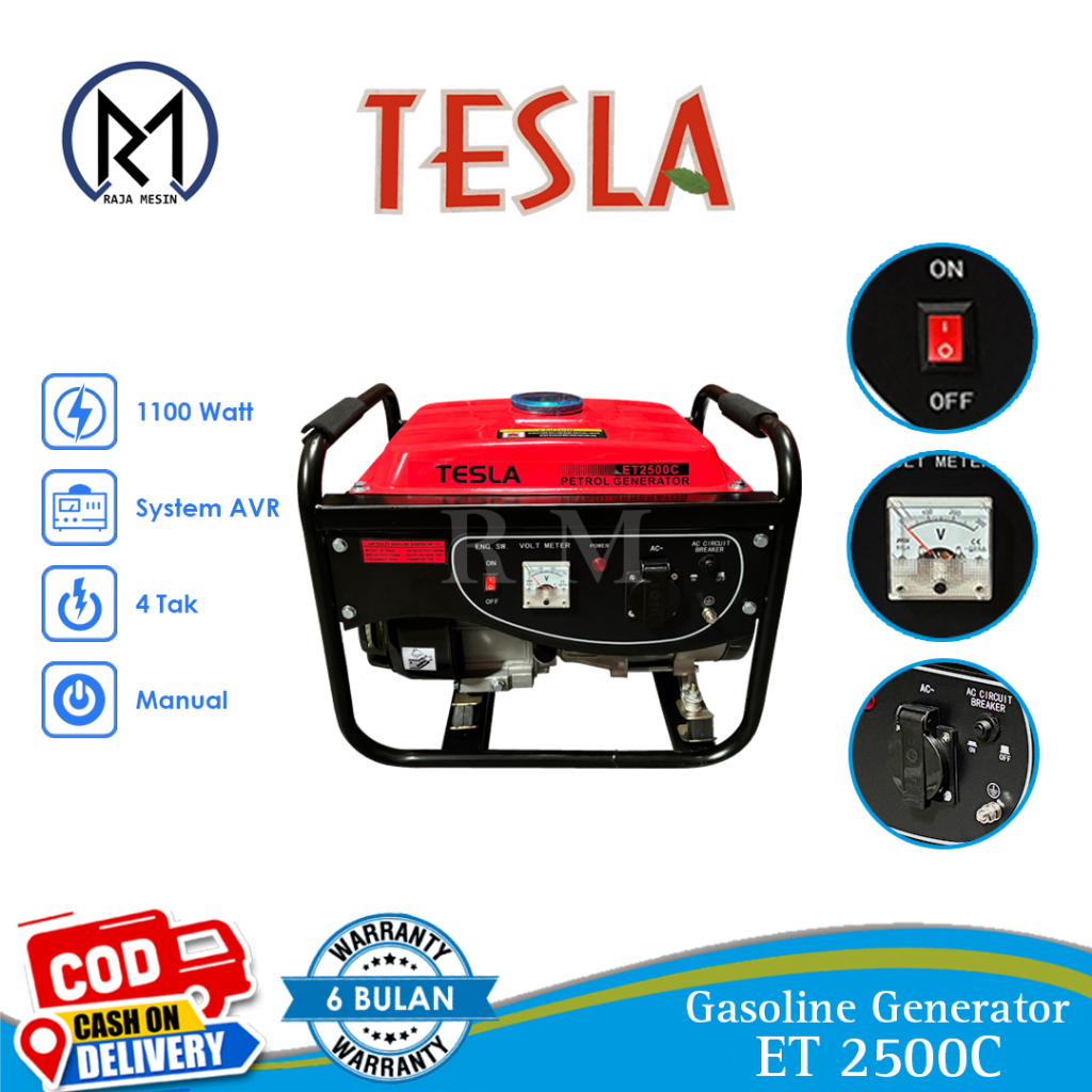 Jual Genset / Gasoline Generator TESLA ET 2500C/ SUMURA ET 2500C ...