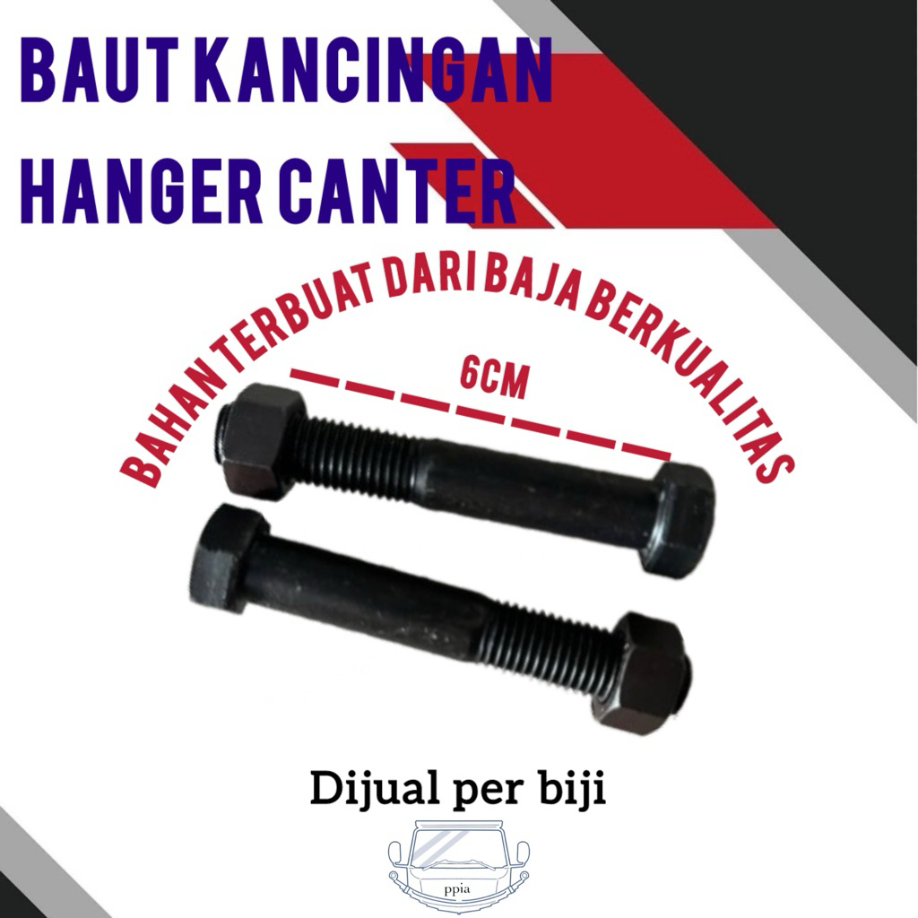 Jual baut kancingan hanger canter baja (harga perbiji) / baut kancingan ...