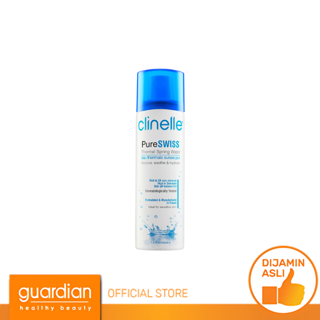 Jual CLINELLE Pureswiss Thermal Spring Water 50ml | Shopee Indonesia