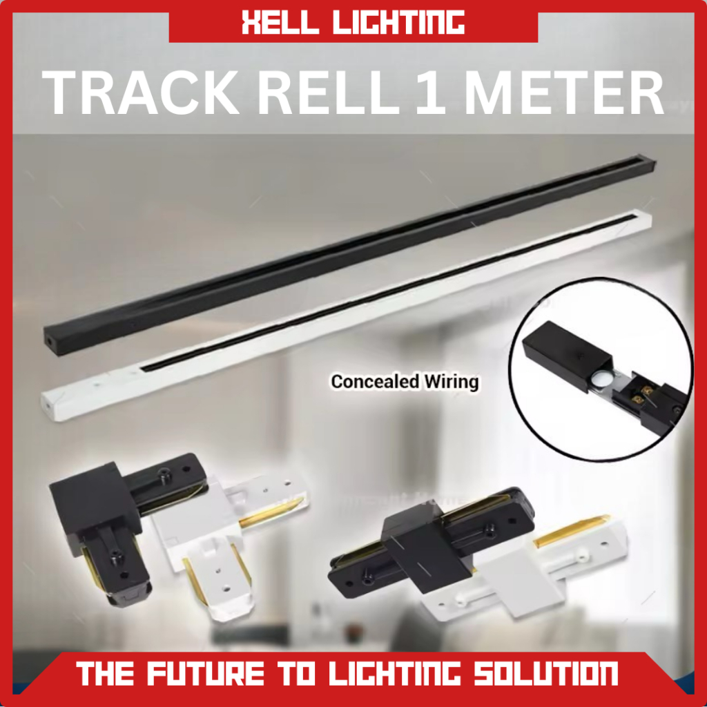 Jual RELL TRACK 1M LAMPU SOROT REL TRACKLIGHT SPOTLIGHT 1 METER Rel ...
