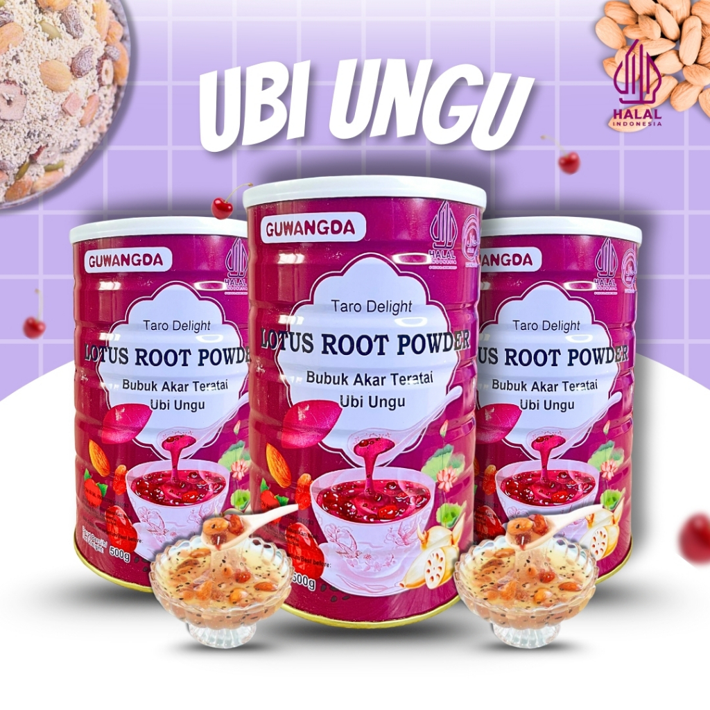 Jual Oufen Lotus Root Powder Purple Potato Nut Ubi Ungu Bubur Akar ...