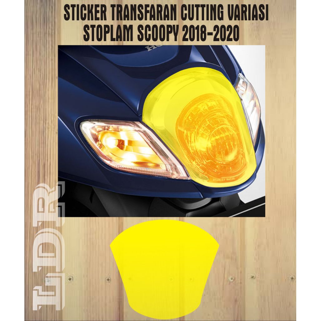 Jual stiker transfaran pelindung lampu belakang motor scoopy tahun 2017 ...