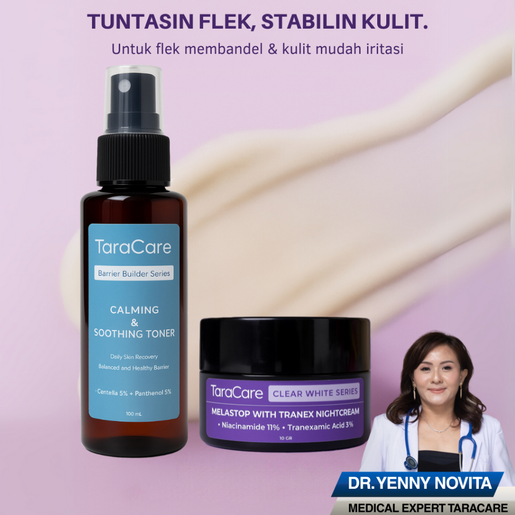 Jual TARACARE Paket Melastop + Toner | Pudarkan Flek & Tenangkan Kulit ...