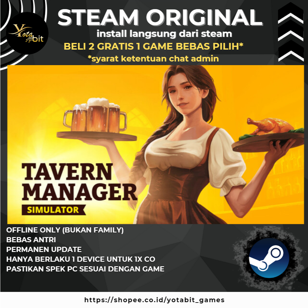 Jual Tavern Manager Simulator PC Game Original Offline | Shopee Indonesia