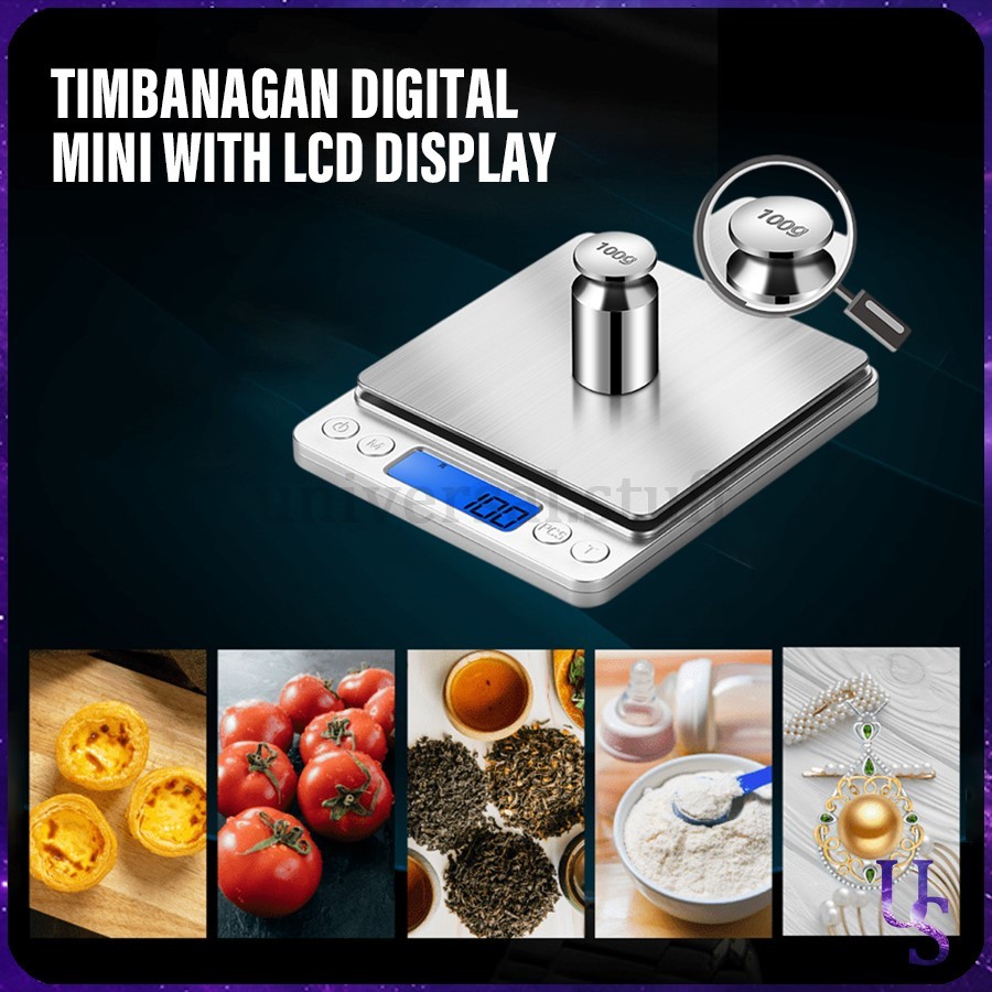 Jual [US] Timbangan Besi Digital Mini LED Display 3KG 0.1 Gram ...