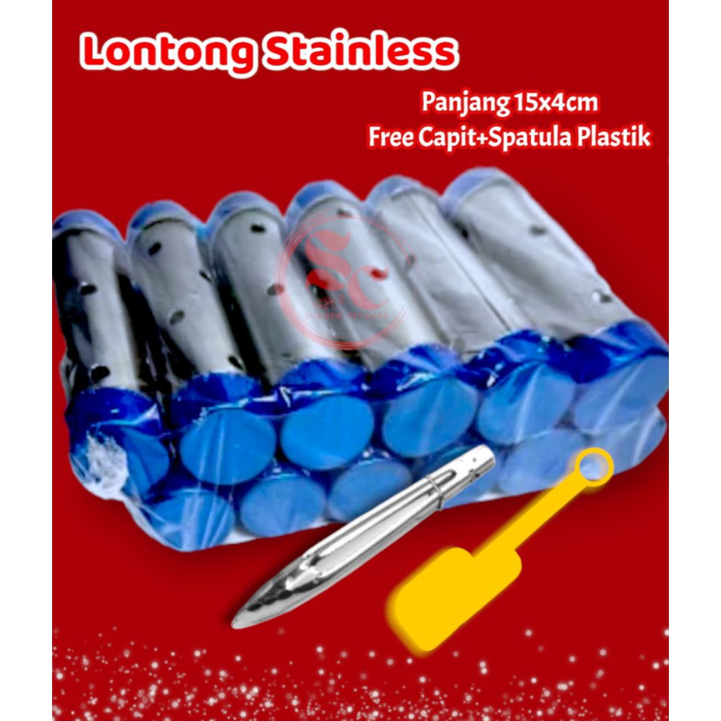 Jual 12pcs Cetakan Lontong Stainless Tebal Panjang 15x4cm Gratis Capit ...
