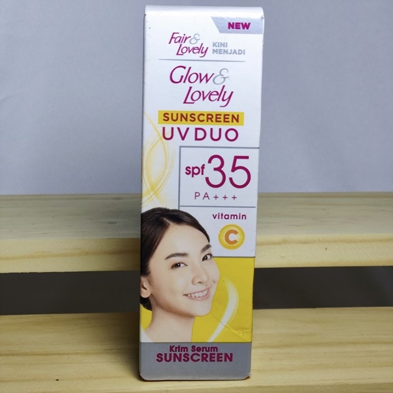 Jual Glow & Lovely Ultimate UV Duo Vitamin C SPF 35 Pa+++ 20g | Shopee Indonesia