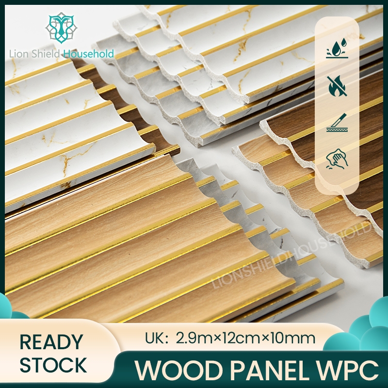 Jual WPC Grating Dekorasi Dinding 2.9M 12cmx10mm / Panel PVC Motif Kayu ...