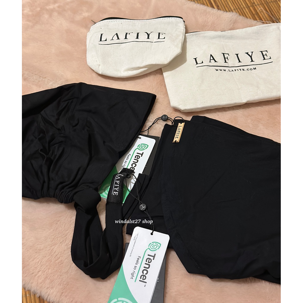 Jual LAFIYE Ciput Tencel - Deep (Hitam) | Shopee Indonesia