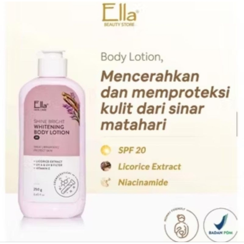 Jual handbody/body lotion ella skincare varian strawberry | Shopee ...