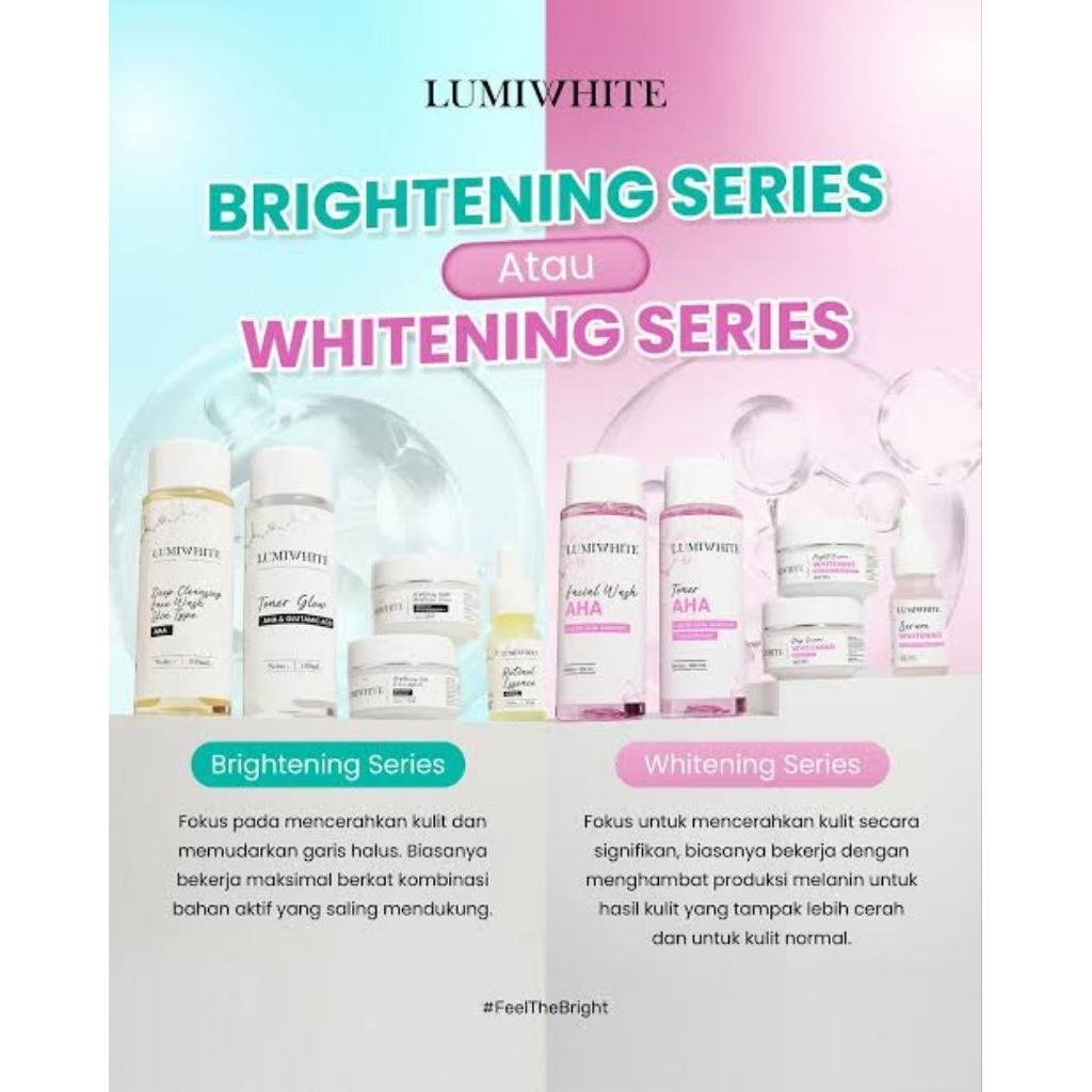 Jual original [ pakai pouch ] Lumiwhite brightening series / lumiwhite ...