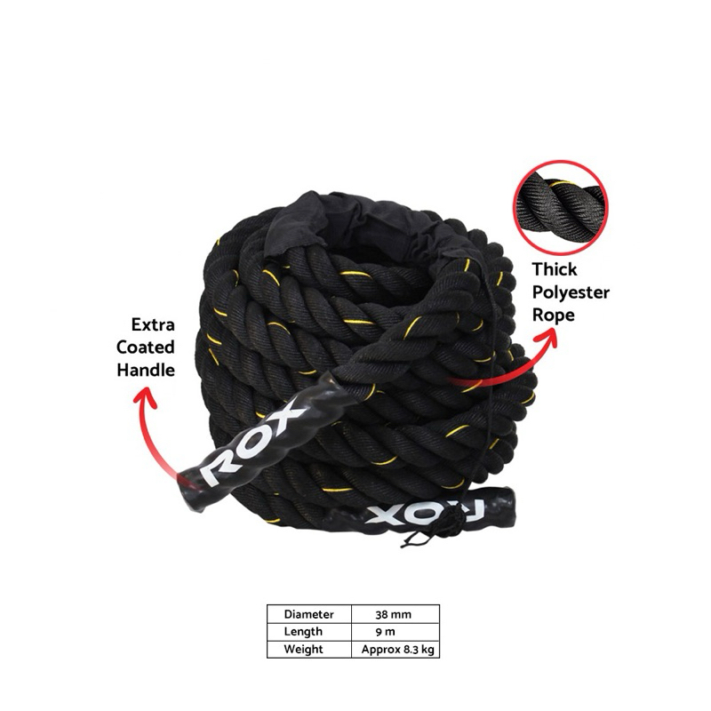 Jual Battle Rope ROX Build Stamina Tali Fitness Workout 9 meter ...