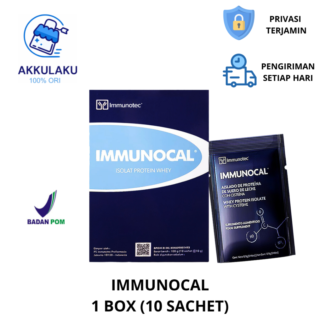 Jual (10 Sachet) Immunocal Susu Isolate Whey Protein | Immunocal Susu ...