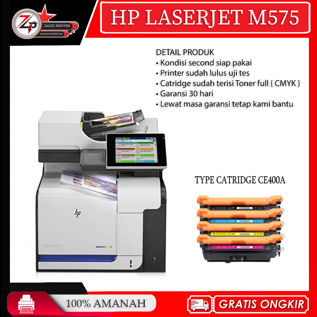 Jual printer hp colour laserjet 500 m575 - print scan copy | Shopee ...