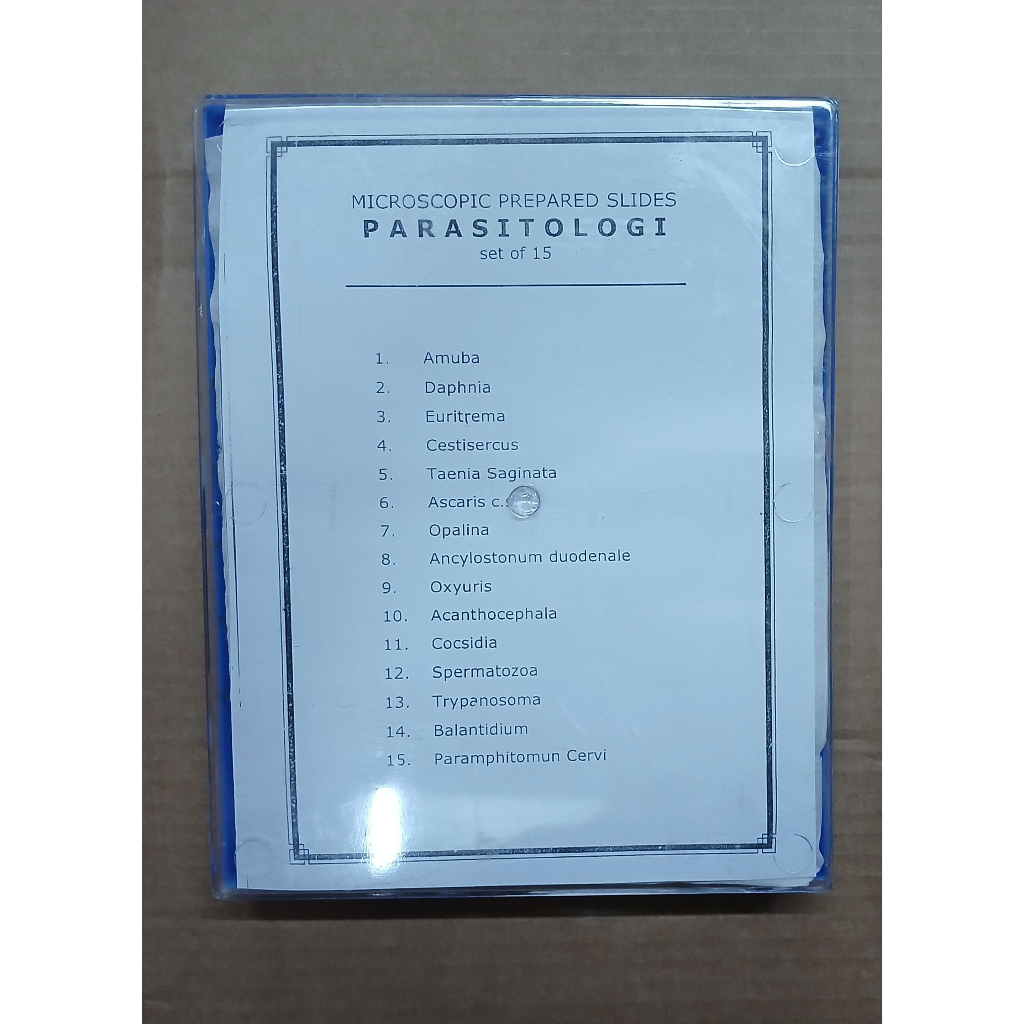 Jual Preparat Parasitology set of 15 - Parasitologi | Shopee Indonesia