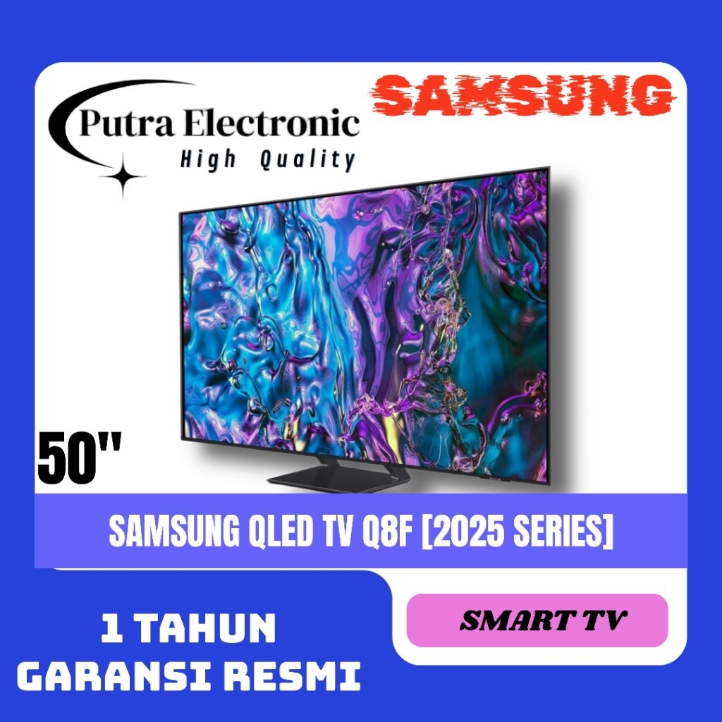 Jual SAMSUNG 50Q8F / QA50Q8F 4K SMART TV QLED 50 INCH 2025 SERIES ...
