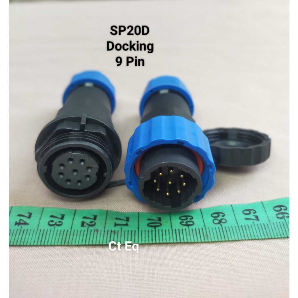 Jual SP20D 9 Pin Konektor Docking IP68 Plug Male n Socket Femaled sp20d ...