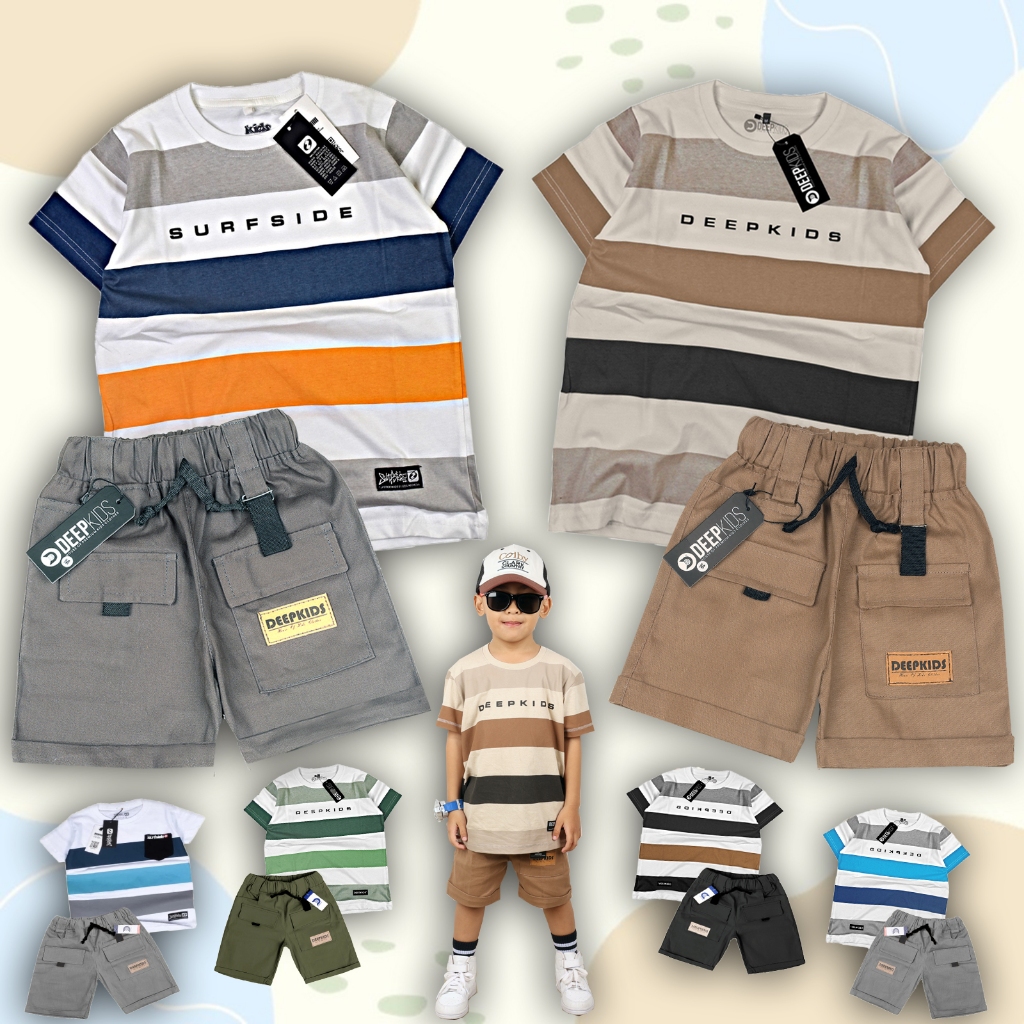 Jual Setelan Anak Laki Laki Distro Usia 1-12 Tahun Bahan Cotton 30S & Chinos Premium Fullprint ...