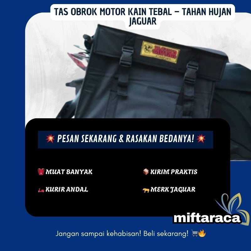 Jual Tas Obrok Motor Kain Tebal – Tahan Hujan Jaguar | Shopee Indonesia