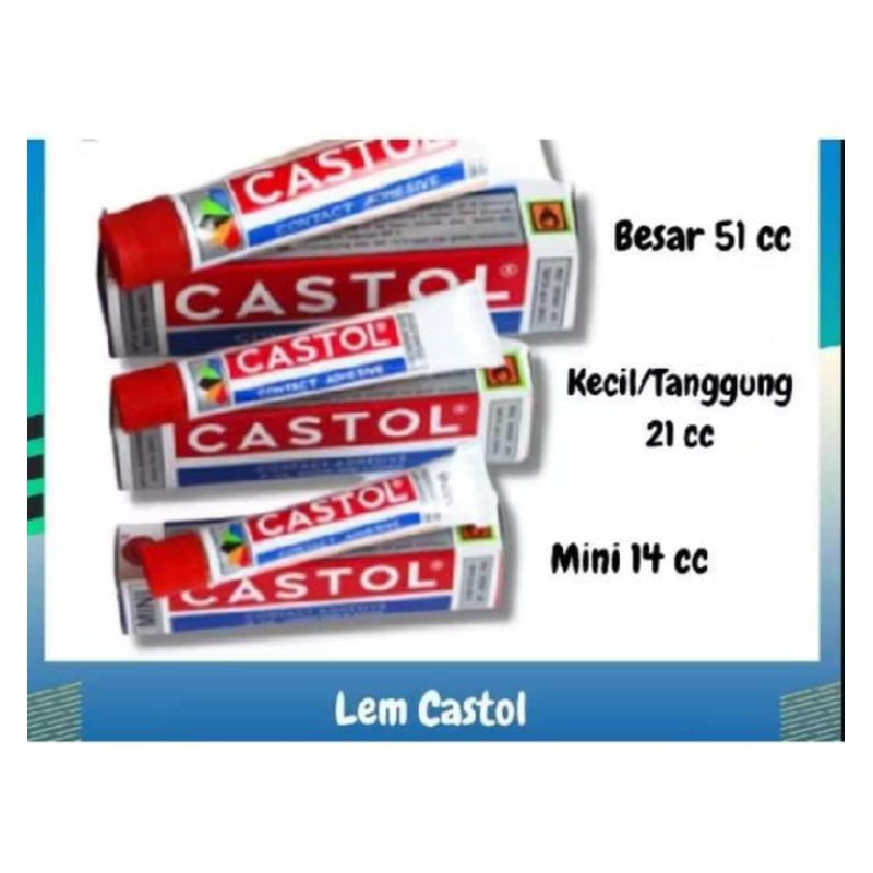 Jual (1 PCS) Lem Castol Besar / Castol Tanggung / Castol Mini | Shopee ...