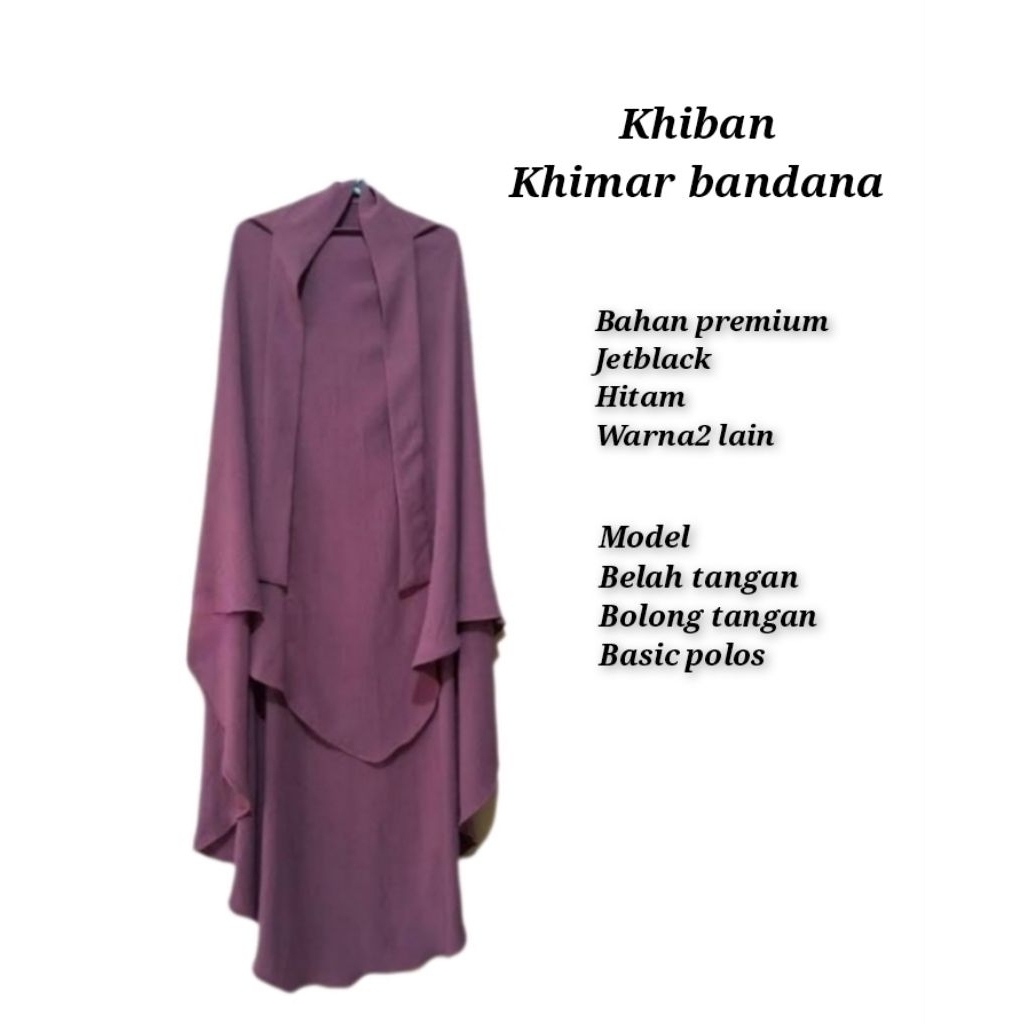 Jual KHIBAN-KHIMAR BANDANA (JETBLACK DAN WRNA2) | Shopee Indonesia