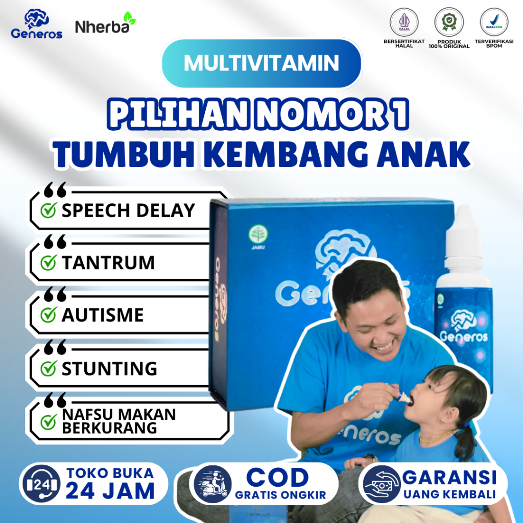 Jual Generos - Multivitamin Untuk Menutrisi Otak Anak, Mengatasi Speech ...