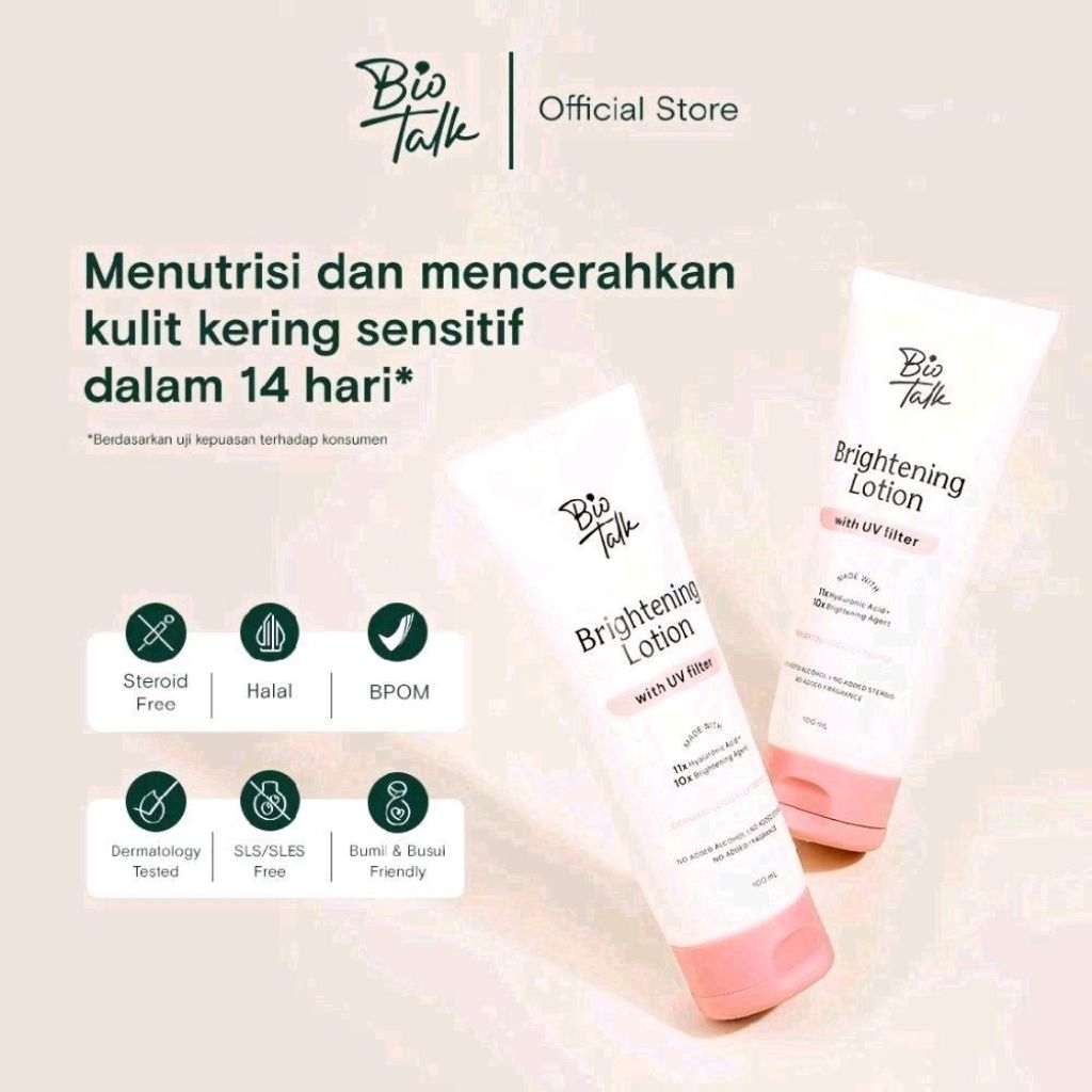 Jual Bio Talk Lotion 30ml / 100 ml | Brightening Lotion / Calendula ...