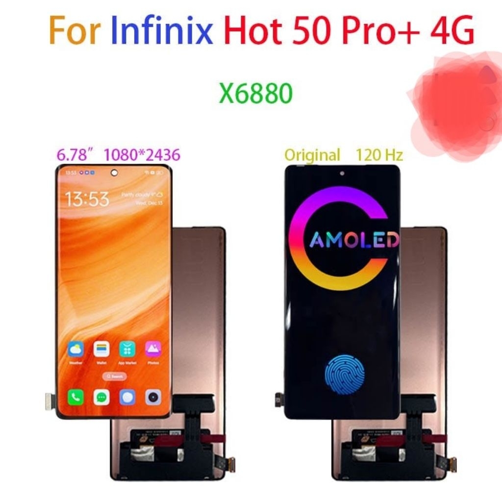 Jual LCD FULLSET AMOLED INFINIX HOT 50 PRO PLUS 4G / X6880 / NOTE 40 ...