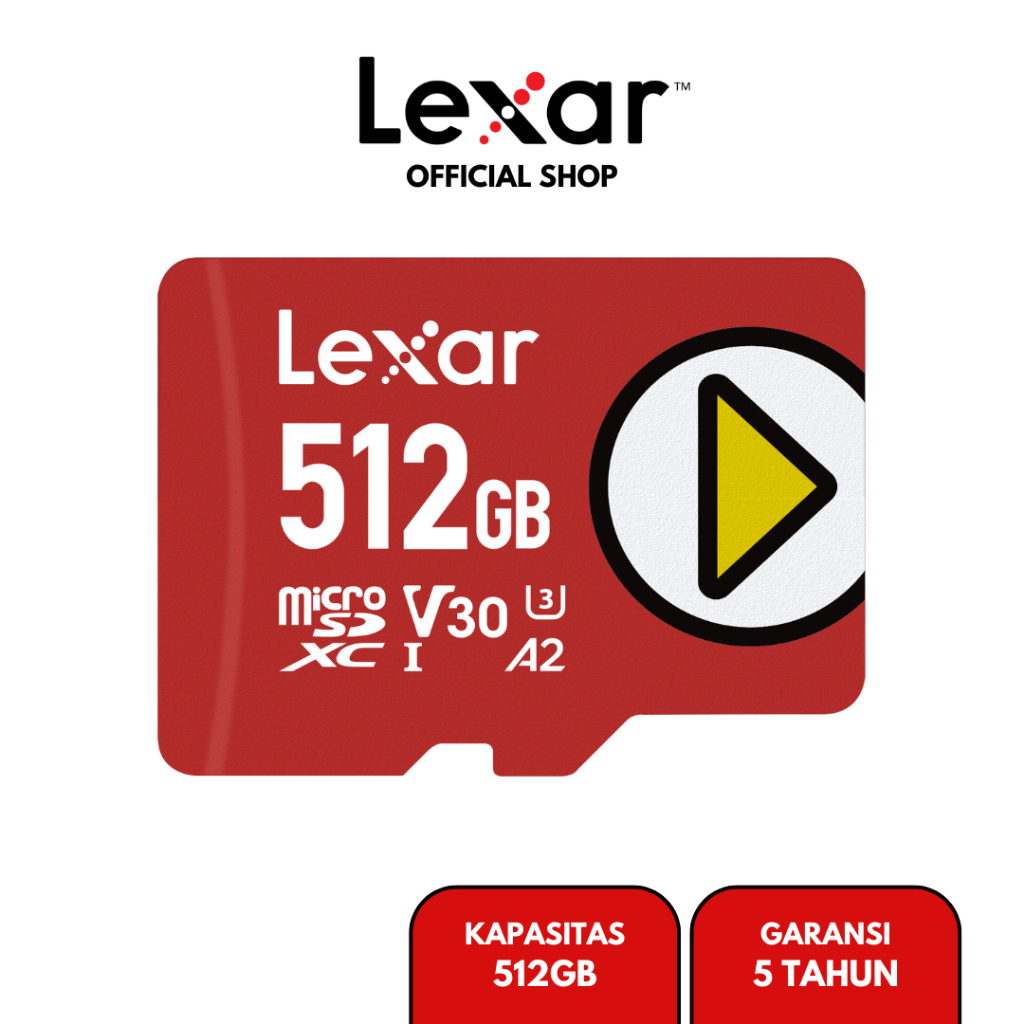 Jual Lexar Play Micro SDXC 512GB Up To 205MB/s - Original | Shopee ...