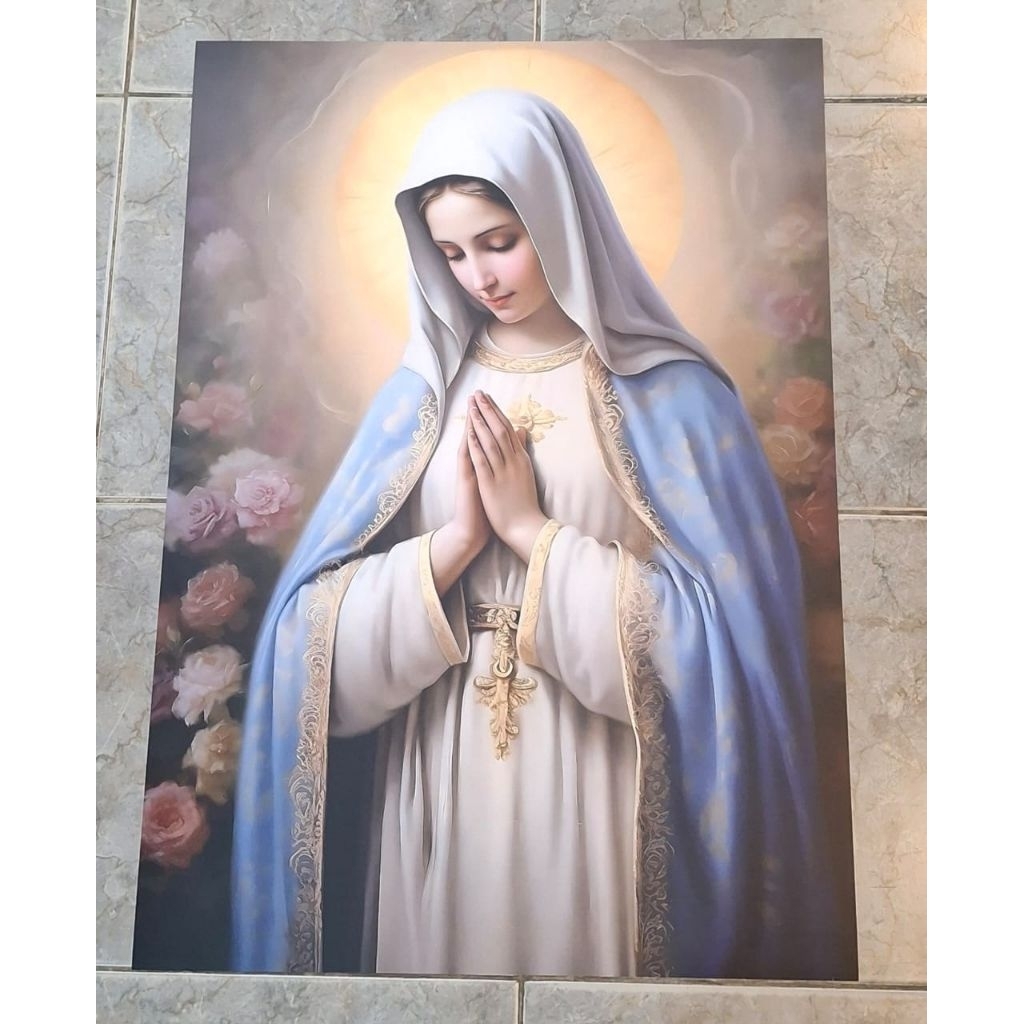 Jual Poster Digital Printing Gambar Yesus / Maria 20x30 inch - Gambar ...
