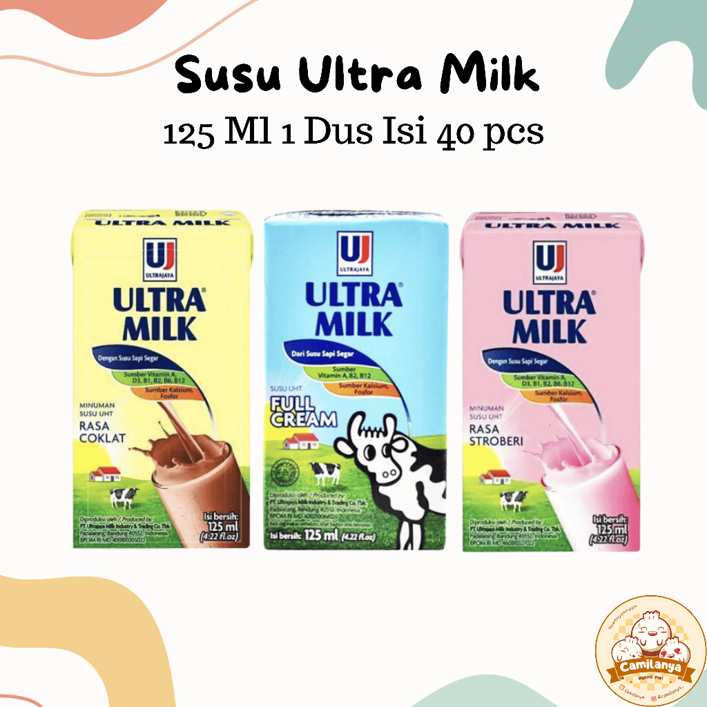 Jual Susu Ultra Milk 125 Ml 1 Dus/Karton Isi 40 pcs | Shopee Indonesia