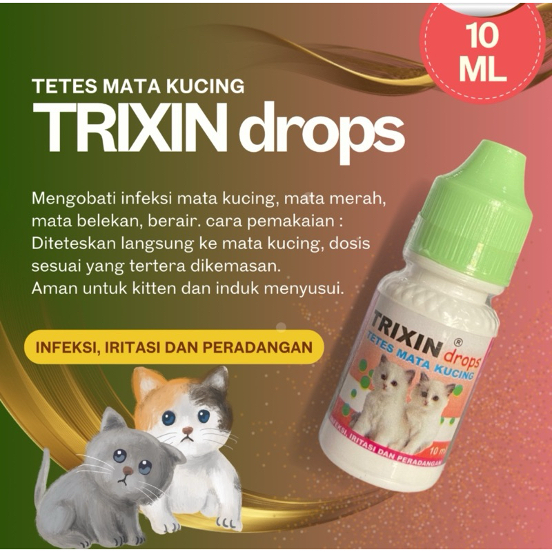 Jual Trixin Cat 10 ml Tetes Mata Kucing | Shopee Indonesia