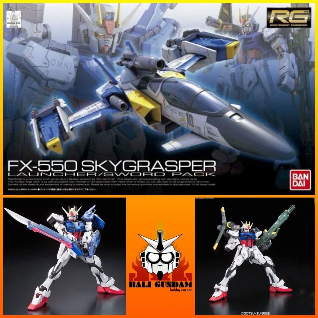Jual RG 1/144 FX-550 SKYGRASPER SWORD LAUNCHER STRIKER PACK Bali Gundam ...