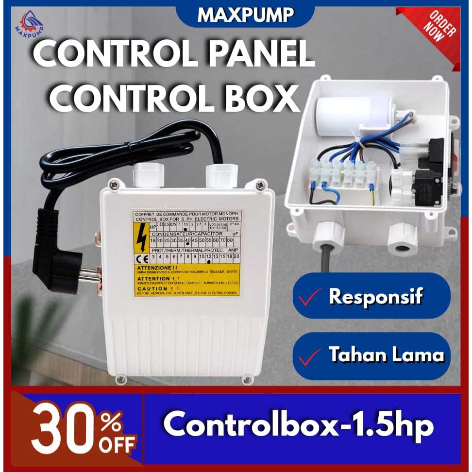Jual MAXPUMP CONTROL BOX 1.5HP Control Panel Kontrol Box Satelit ...