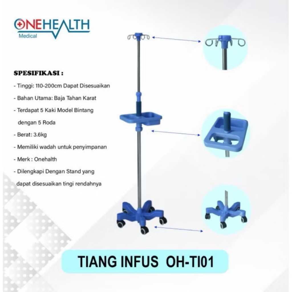 Jual TIANG INFUS ONEHEALTH | Shopee Indonesia
