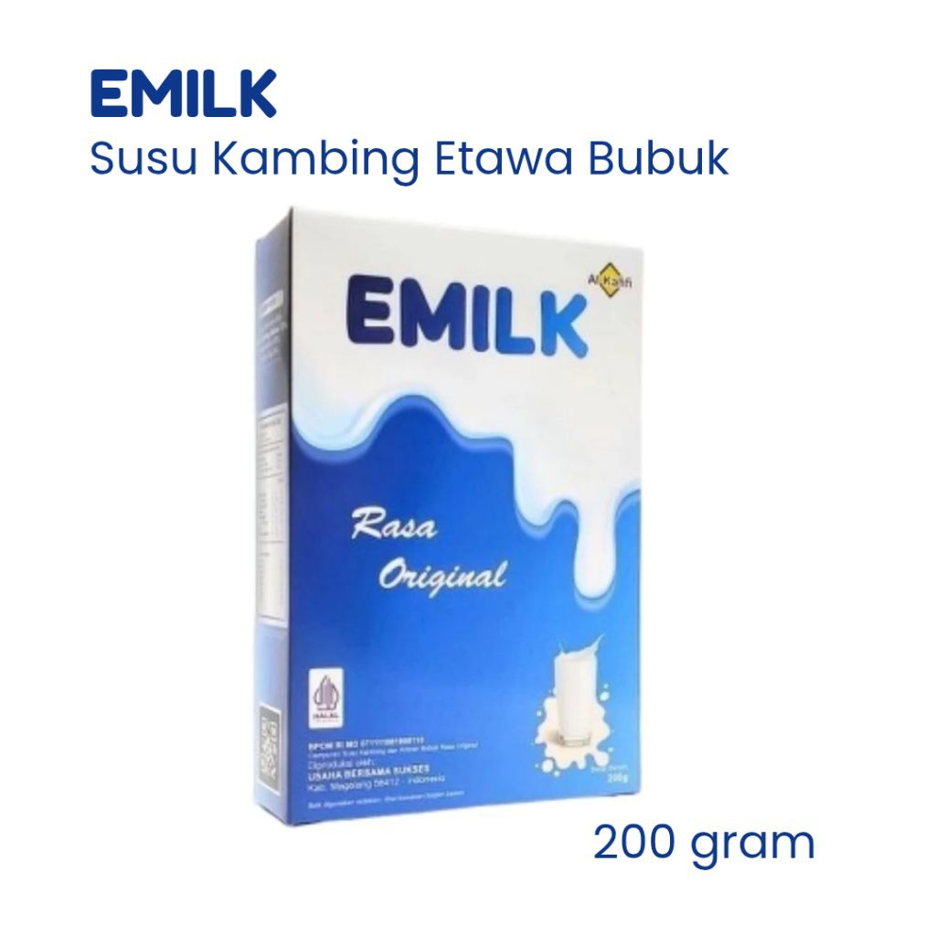 Jual EMilk 200 gram Susu Kambing Etawa Bubuk Rasa Original | Shopee ...