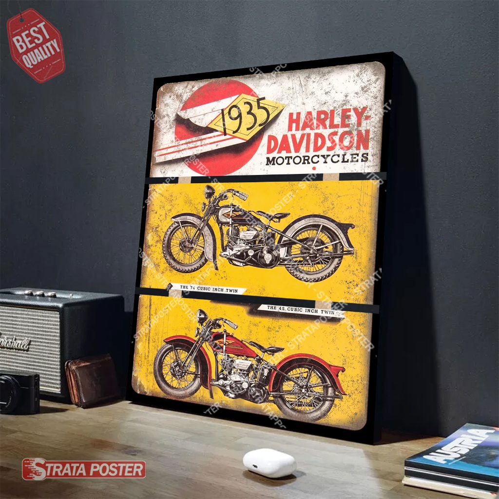 Jual Motor harley davidson Hiasan dinding aesthetic | Shopee Indonesia