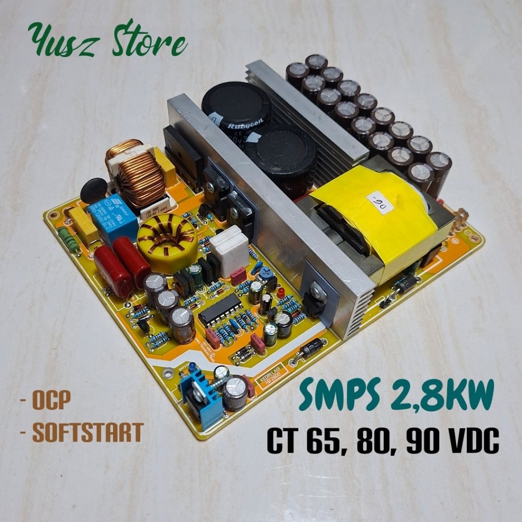 Jual SMPS 25A CT 65v, 80v, 90VDC 2800w For Audio Amplifier Power Supply ...