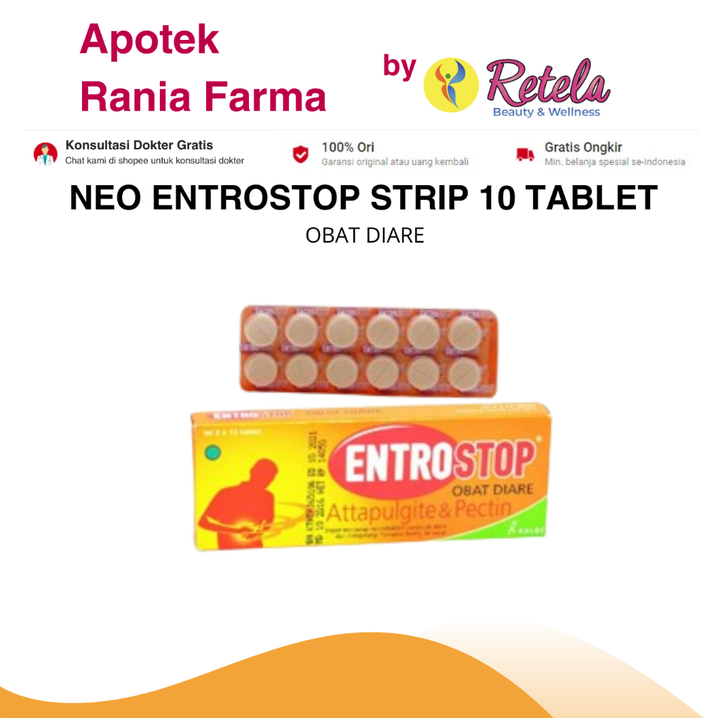 Jual NEO ENTROSTOP STRIP 10 TABLET | Shopee Indonesia