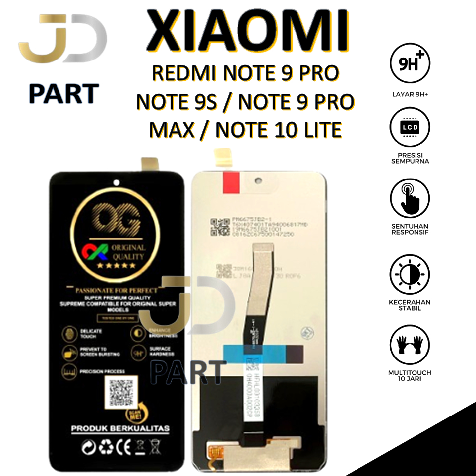 Jual LCD TOUCHSCREEN XIAOMI REDMI NOTE 9 PRO / NOTE 9S / NOTE 9 PRO MAX ...