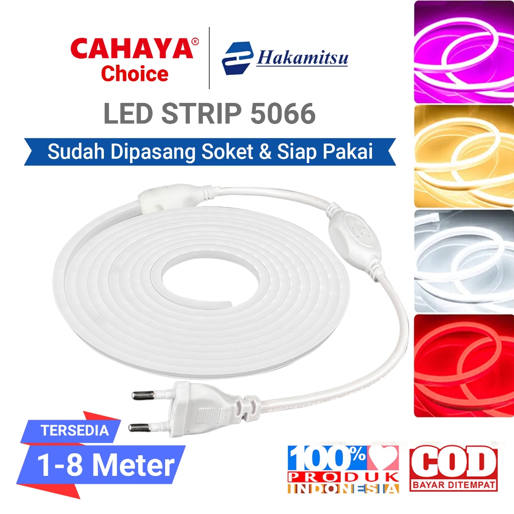 Jual CAHAYA - Paket Lampu LED Neon Flex 220V Lengkap Tinggal Colok / HK ...
