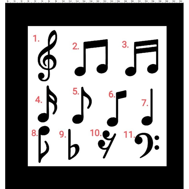 Jual Topper Kue Music Note / Not Balok Dekorasi Cake Akrilik Acrylic ...