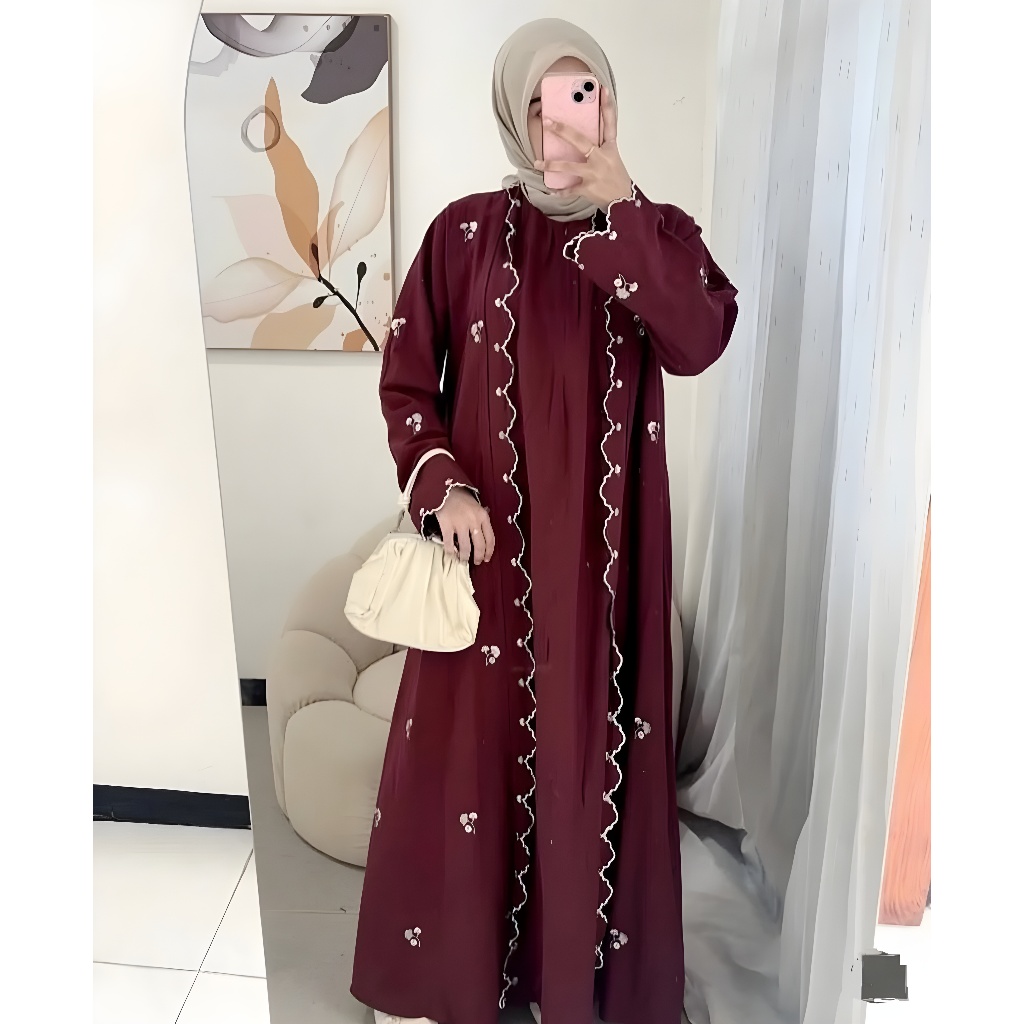 Jual Gamis abaya pesta model terbaru 2026 hanum abaya bahan : ceruty ...