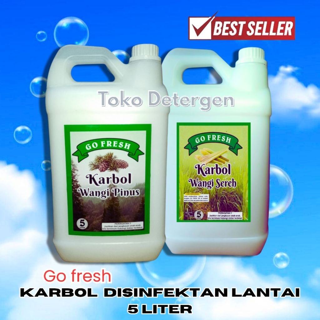 Jual Go fresh karbol lantai 5 liter 2 varian | Shopee Indonesia