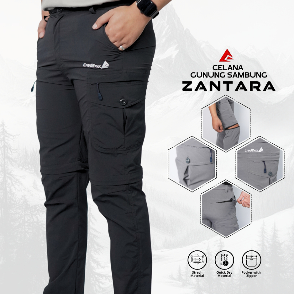Jual CREDIFOX Celana Gunung Sambung Quickdry Zantara Series - Celana ...