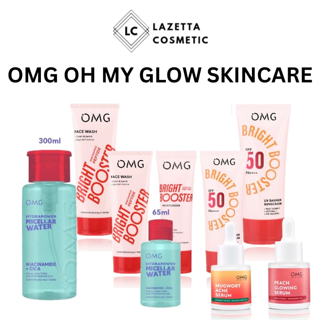 Jual OMG Oh My Glow Skincare Sunscreen Moisturizer Serum Face Wash ...